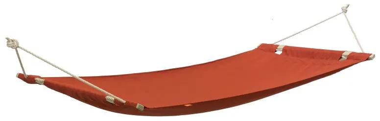 Drewmax MO172 - Elegantní houpací síť z masivního smrkového dřeva 110x205cm - Červená