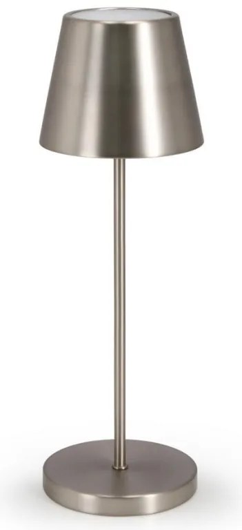 BIZZOTTO Zahradní stolní LED lampa ETNA 38 cm stříbrná 0827766