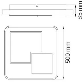 Wofi 11610 - LED Stmívatelné stropní svítidlo FELA LED/40,5W/230V 3000K