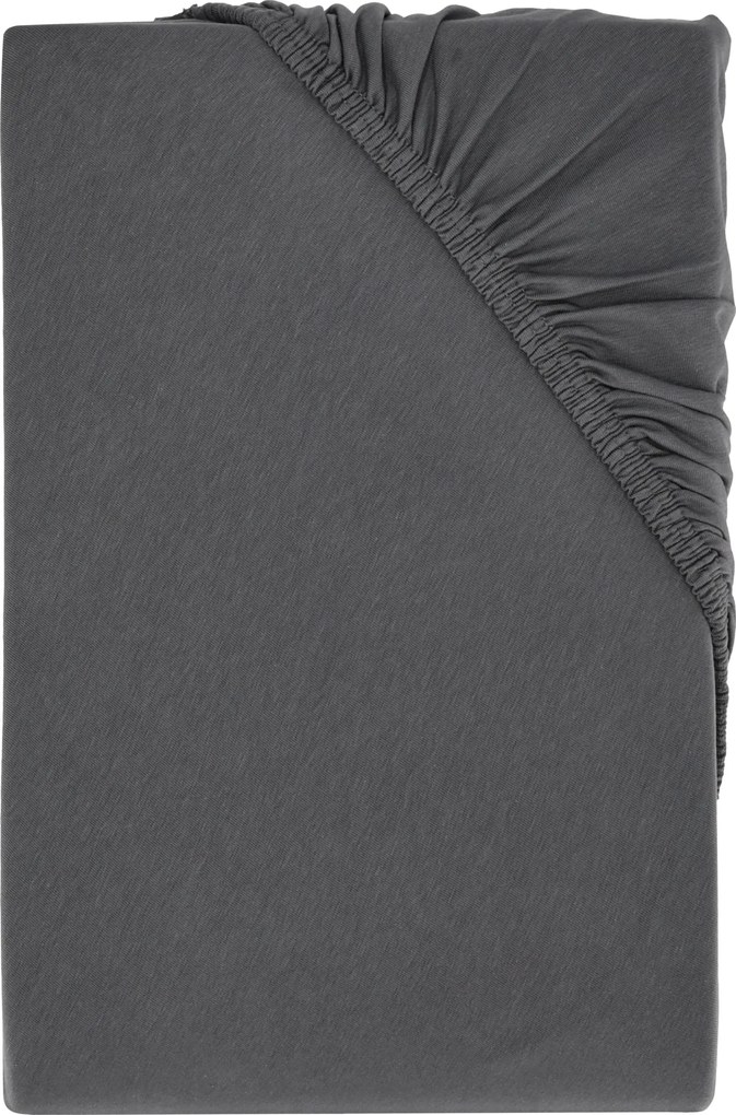 Livarno home Žerzejové napínací prostěradlo, 90–100 x 200 cm (šedá)