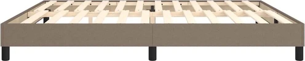 Rám postele s boxspringem taupe 200 x 200 cm textil 3120544