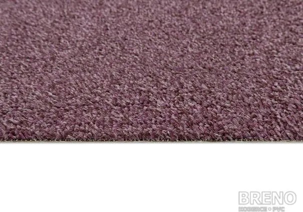 Breno Metrážový koberec LIBERTY 45 fialový, šíře 400 cm, Fialová