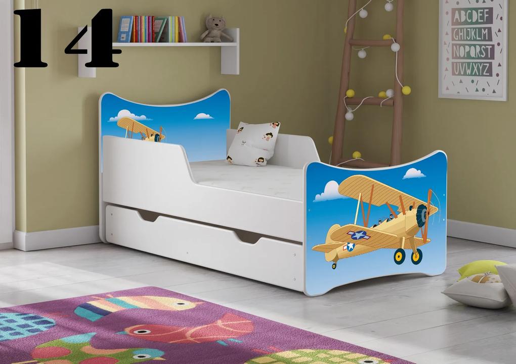 Plastiko Dětská postel se šuplíky Letadlo - 14 - 140x70