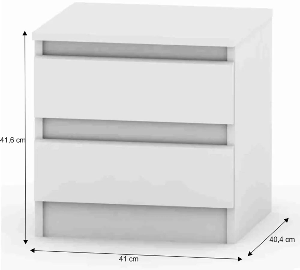 Noční stolek HANY NEW 002, bílá