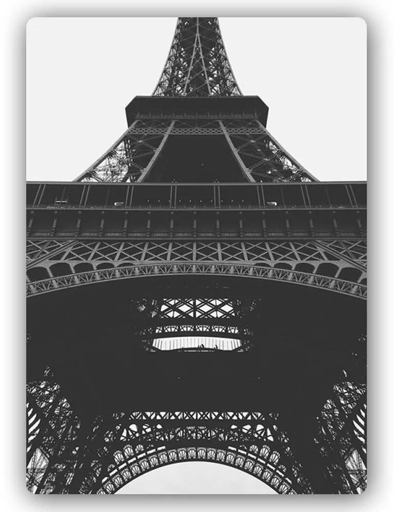 CARO Kovový obraz - Eiffel Tower 8 30x40 cm