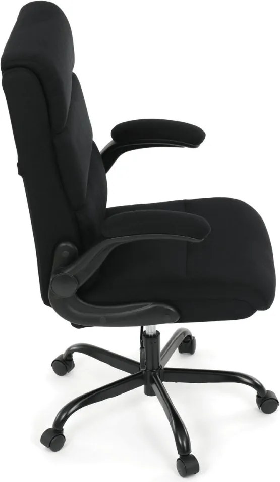 Kancelářské křeslo KA-K3104 BK, houpací mechanismus, černá látka (67 x 68) cm černá