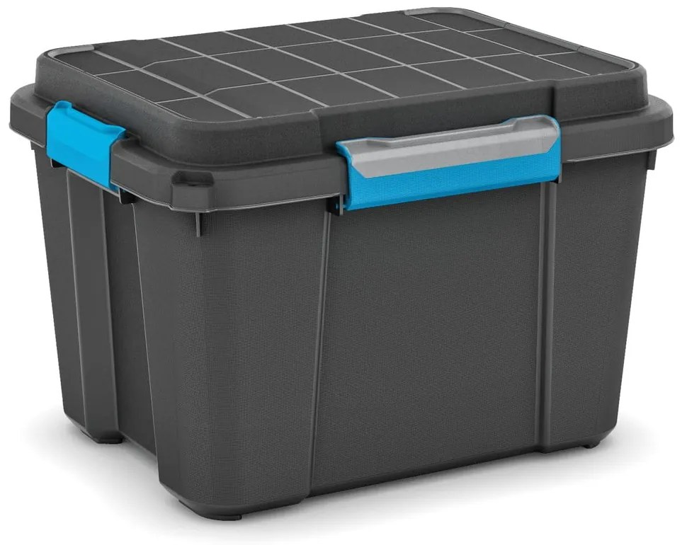Černý plastový úložný box s víkem 49,5x39x34 cm Scuba Box – KIS
