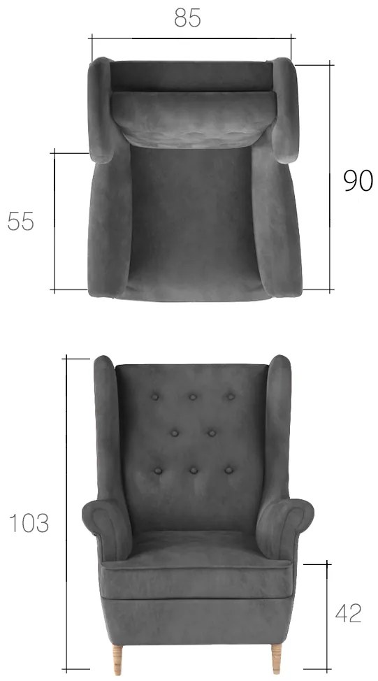 Sedací souprava Aros 2+1 Materiál / Dekor: Sawana 21