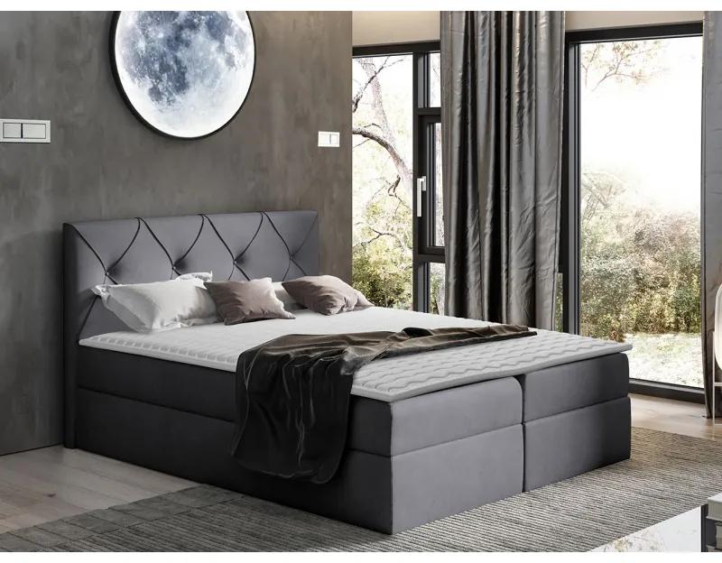 Kontinentální postel Xirious, Rozměr postele: 140 x 200 cm, Barva:: Zetta 291