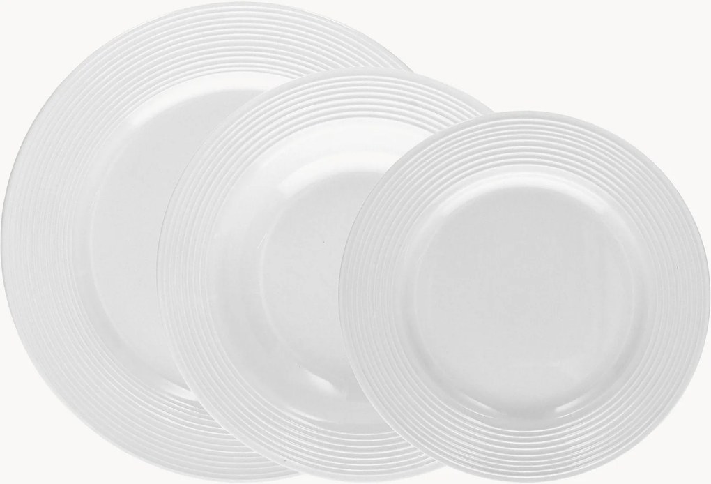 Sada porcelánového nádobí Polis, pro 6 osob, 18 dílů