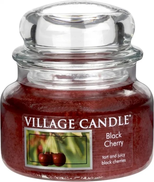 Village Candle Vonná svíčka ve skle, Černá třešeň - Black Cherry, 11oz Premium