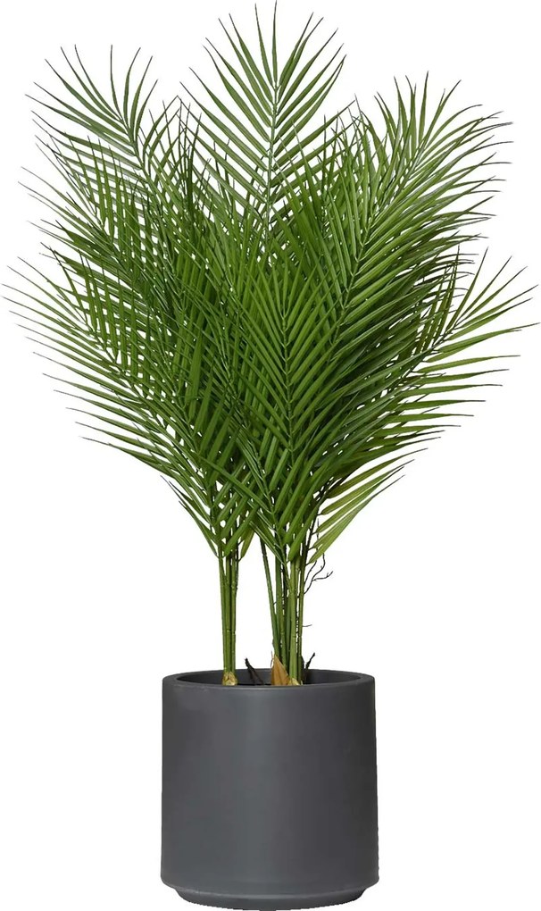 Umělá palma v květináči AREKA, plast, výška 90 cm, zelená