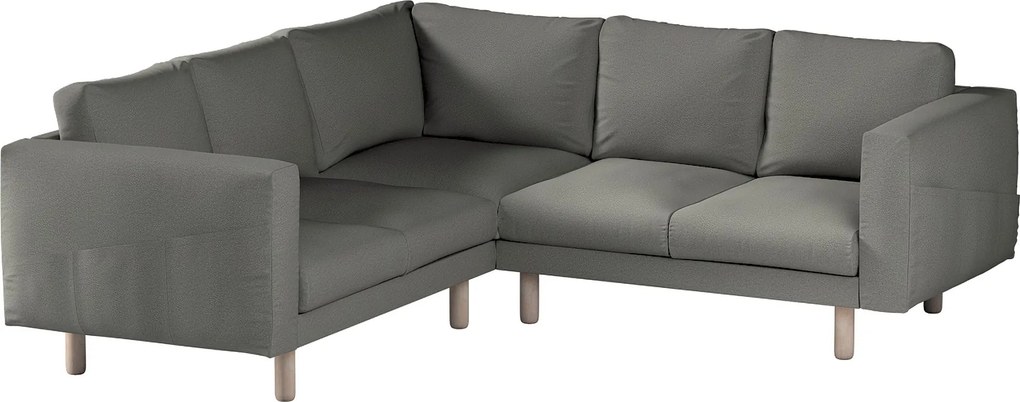 Potah na pohovku IKEA Norsborg rohová 4-místná barva šedá látka pletený vzor