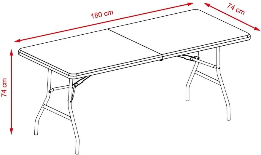 Skládací cateringový/campingový stůl Essen