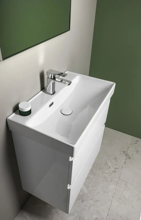 Aqualine Parla umyvadlo obdélníkové 65 x 38 cm s otvorem pro baterii s přepadem karamické bílá 9965