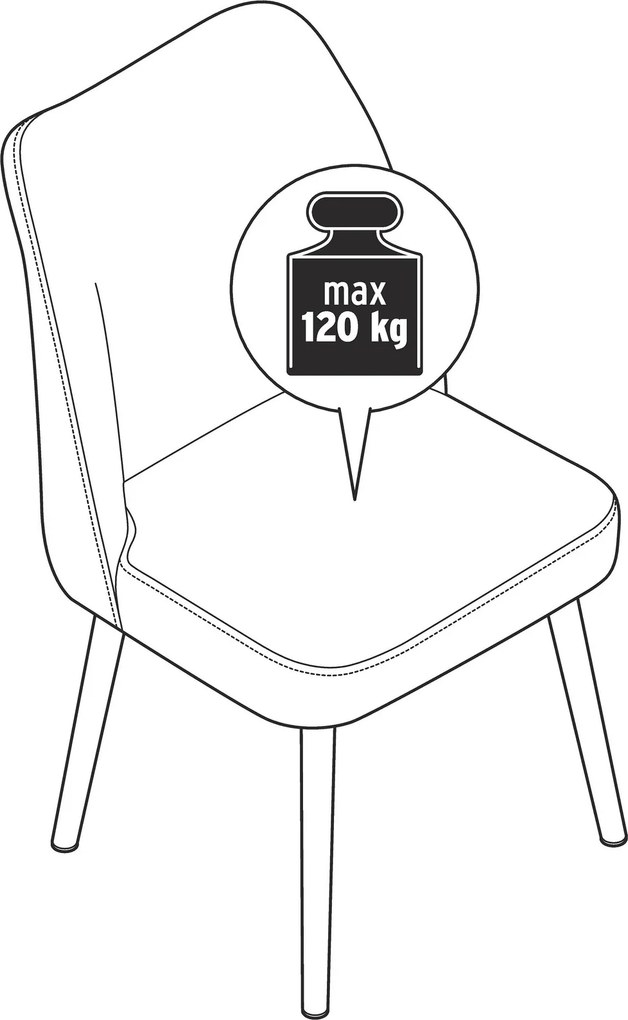 Tchibo - Polstrovaná židle do jídelny