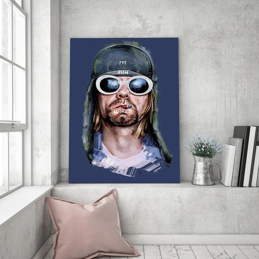 Gario Obraz na plátně Portrét Kurta Cobaina - Dmitry Belov Rozměry: 40 x 60 cm