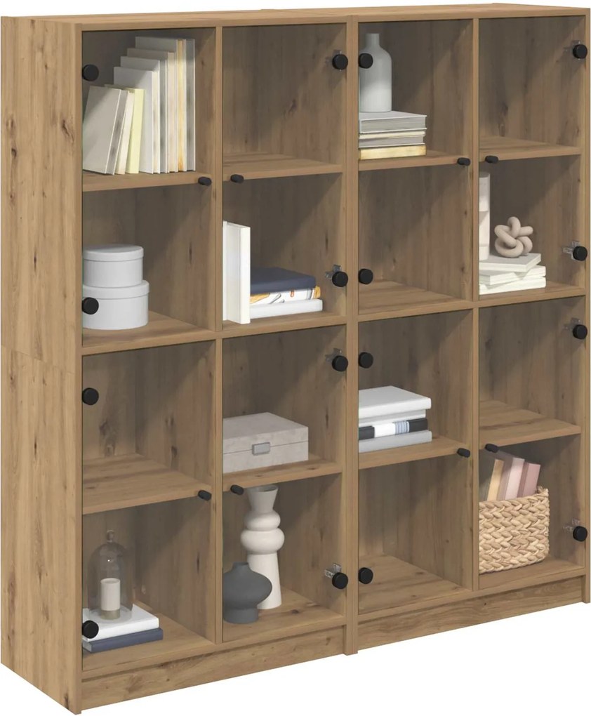 Vysoký bufet 2 ks Artisanový dub 68 x 37 x 142 cm 3402645
