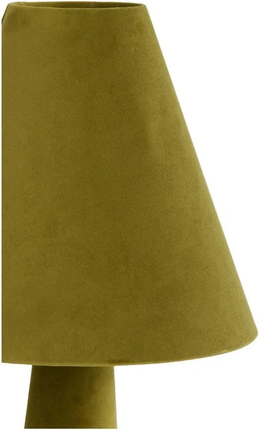 Zelená stolní lampa s textilním stínidlem (výška 61 cm) Devia – Light & Living