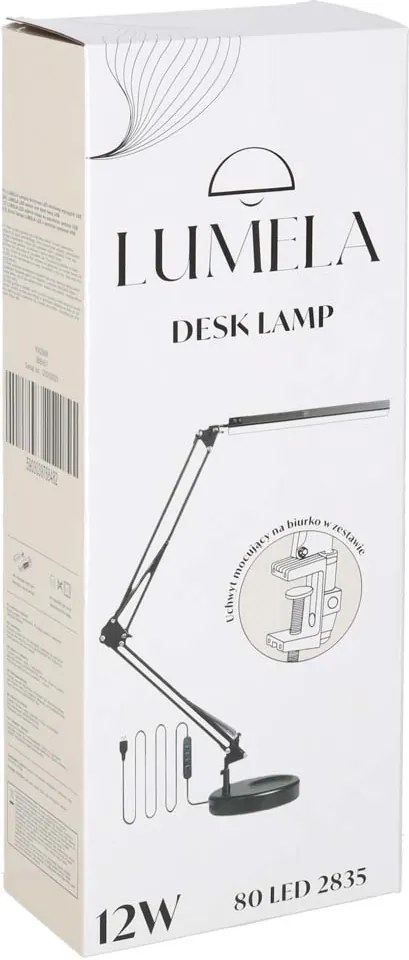 Creative Corner Stolní lampa LED Otočné rameno USB 2 způsoby upevnění