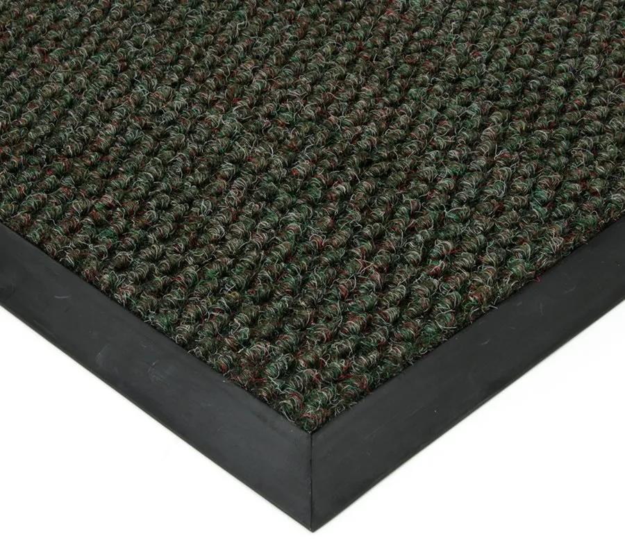 Zelená textilní zátěžová vstupní čistící rohož Fiona - 100 x 100 x 1,1 cm