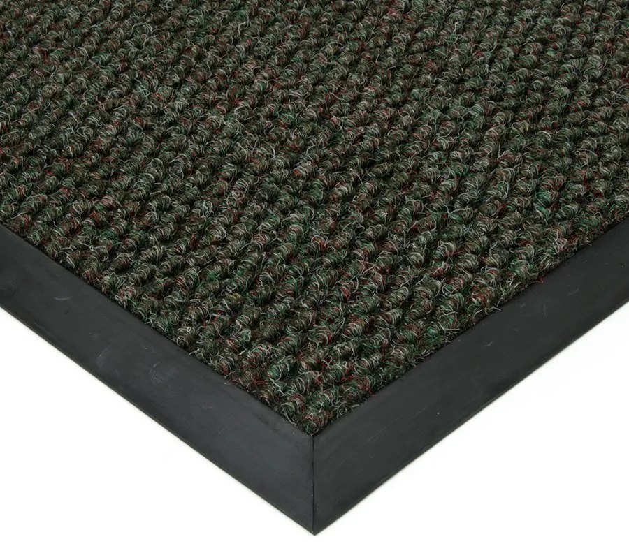 Zelená textilní zátěžová vstupní čistící rohož Fiona - 200 x 150 x 1,1 cm