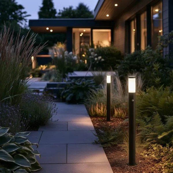 BRILAGI - Venkovní lampa se senzorem ELIA 1xE27/20W/230V IP44 100 cm antracit