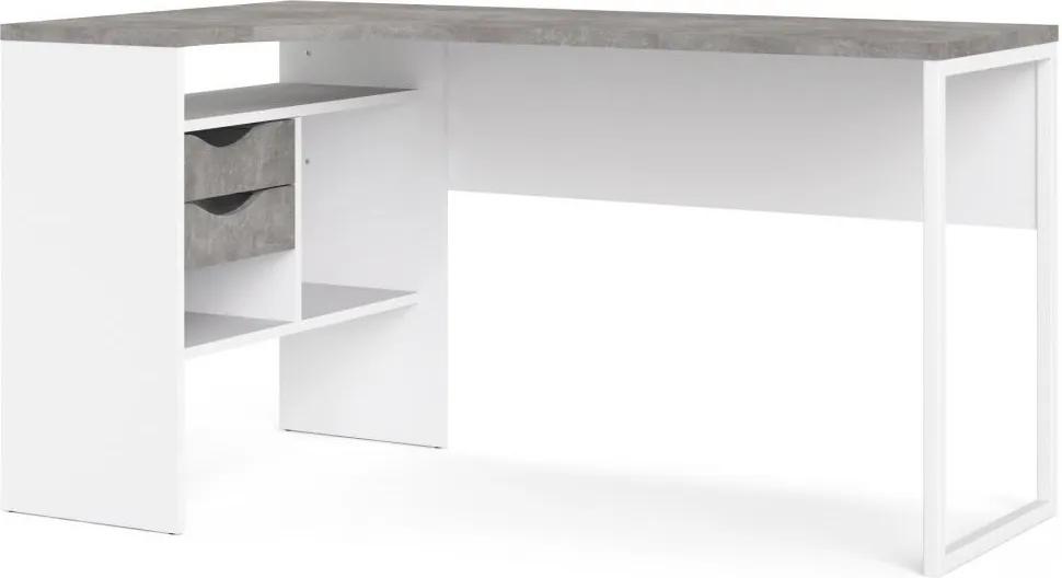 Psací stůl Felixa IV beton/bílý
