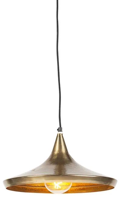 Vintage závěsná lampa zlatá - Duke A.