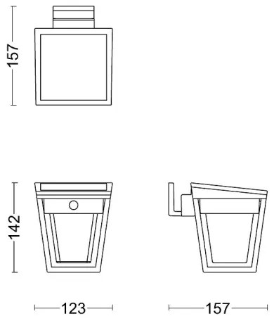 Philips-LED Solární nástěnné svítidlo se senzorem NISSA LED/1,8W/3,7V 3000K IP44