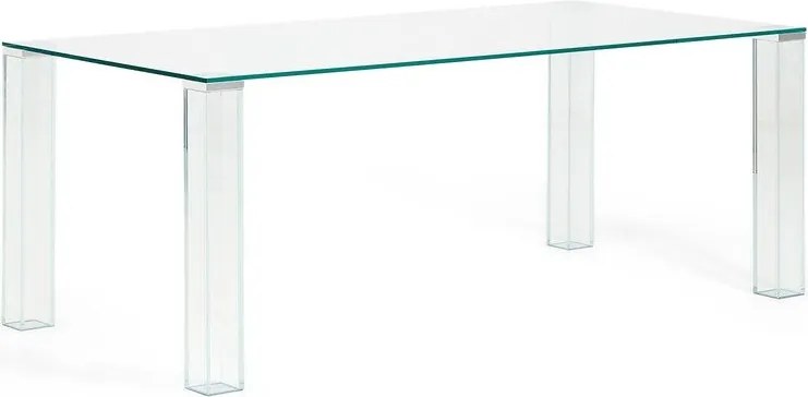 Skleněný jídelní stůl 100x200 cm Adularia – Kave Home