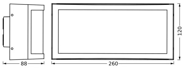 Ledvance - Venkovní nástěnné svítidlo CUADRA 1xE27/40W/230V IP65