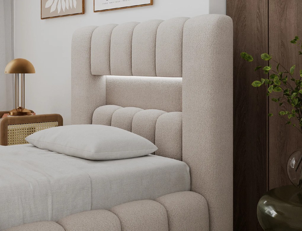 Postel Lamica 90x200 + Dřevěný rám/Standardní zdvih/kontejner