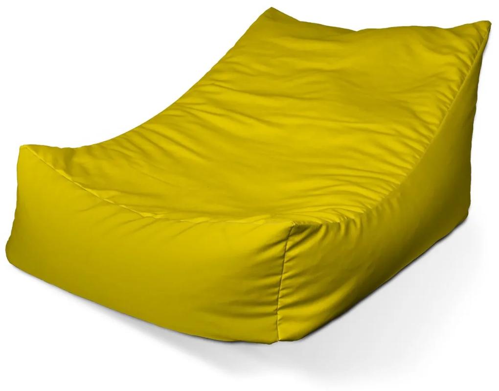 Sablio Sedací vak Lounge Žlutá - 80 x 95 x 50 cm