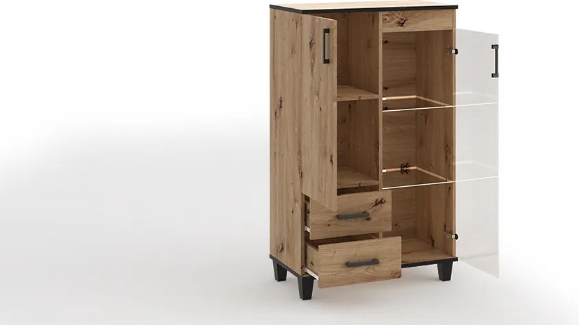 ADRK Furniture Vitrína POLA 01 ADRK-SHC-POL-01-ART