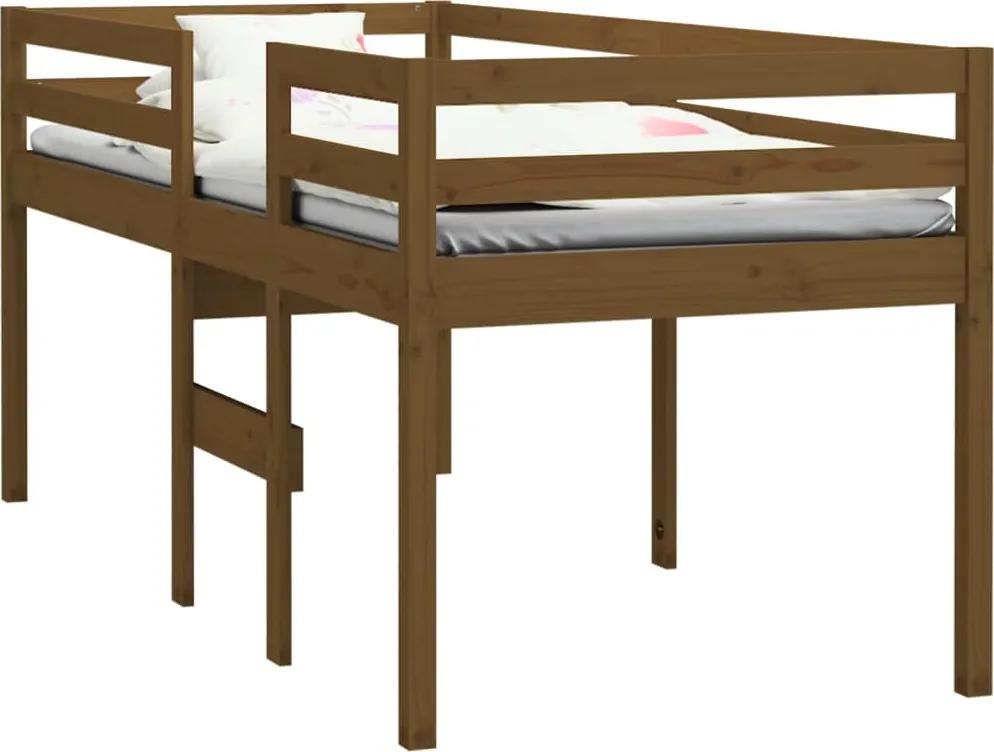 vidaXL Patrová postel 75x190 cm masivní borové dřevo [821621] Barva: Přírodní