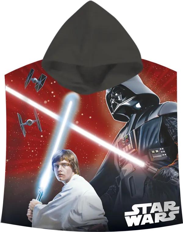 EUROSWAN Pončo Star Wars Darth Vader a Luke Skywalker Bavlna - Froté, 60/120 cm