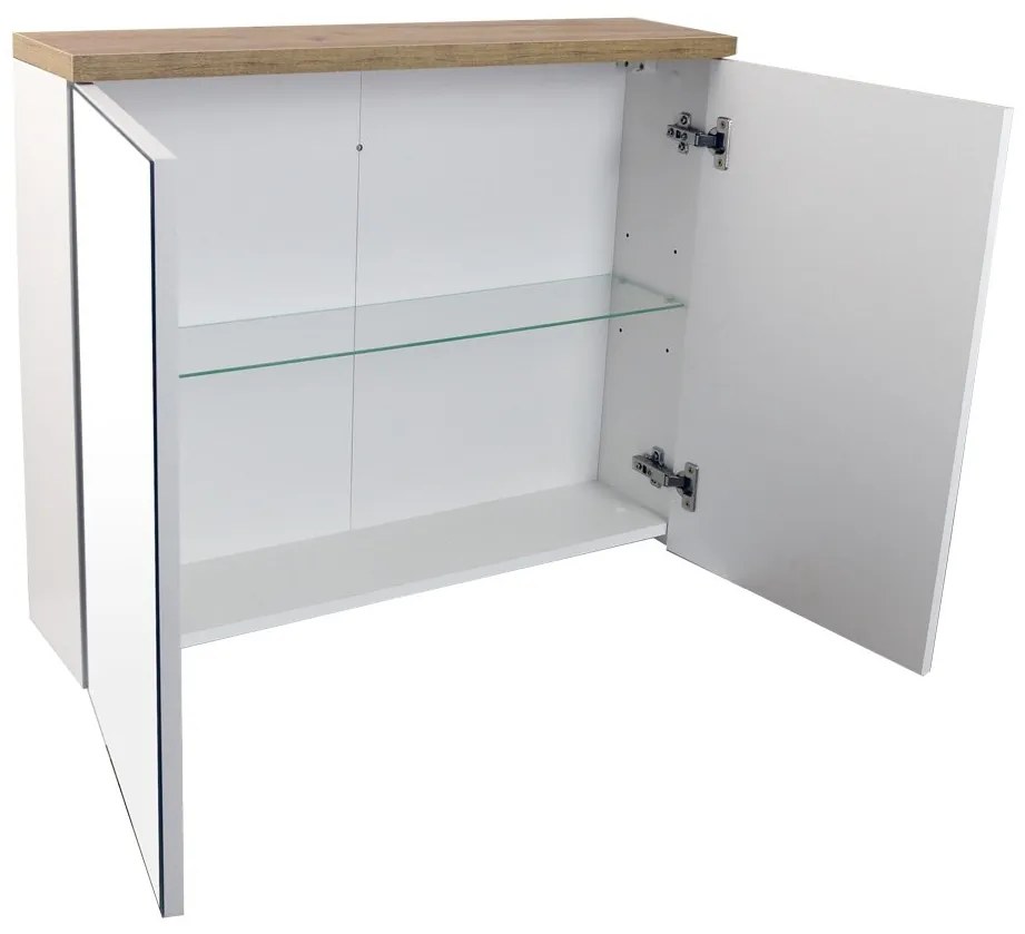 Comodo Zrcadlová skříňka Orion W 80 ZS LED-G s osvětlením Any LED 30 G, zlatá