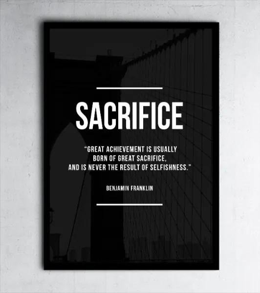 Pixada Sacrifice - Motivační obraz Velikost: B2 - 50x70 cm, Volba rámu: plakát bez rámu