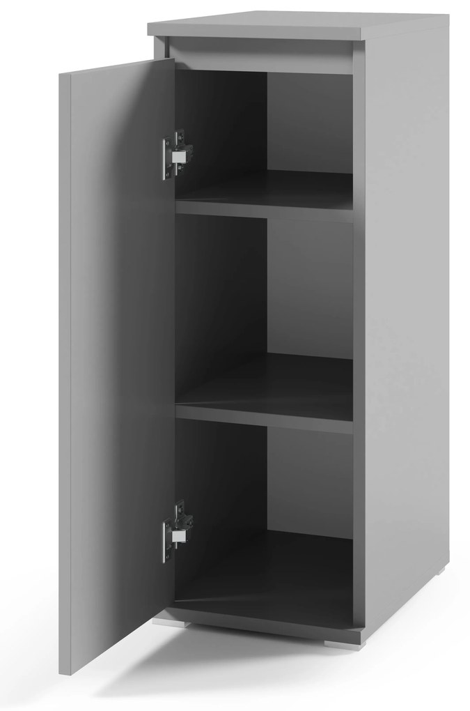 Eka Předsíňová stěna s čalouněnými panely Trinity 30 - Bílá / Šedá 2314