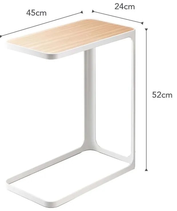 Bílý stolek YAMAZAKI Frame
