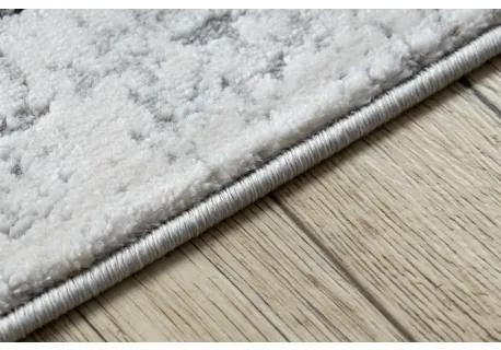 Moderní koberec TULS strukturální, střapce 51211 Geometrický antracit velikost 280x370 cm | krásné koberce cz