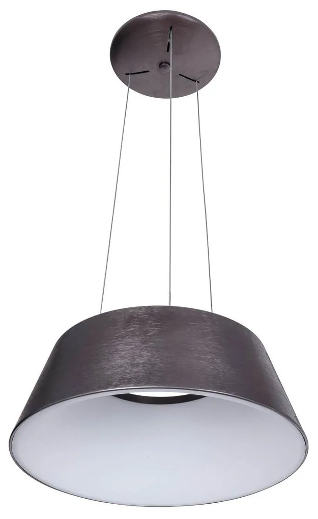 Závěsné LED moderní světlo LUNGA, 40W, teplá bílá, hnědé Italux Lunga 5356-840RP-BC-3