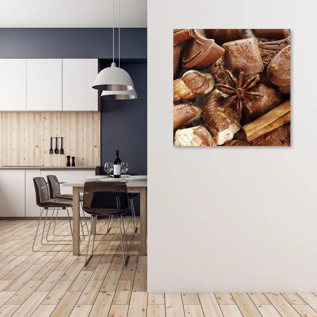 Obraz na plátně, Čokoláda s anýzem - 50x50 cm