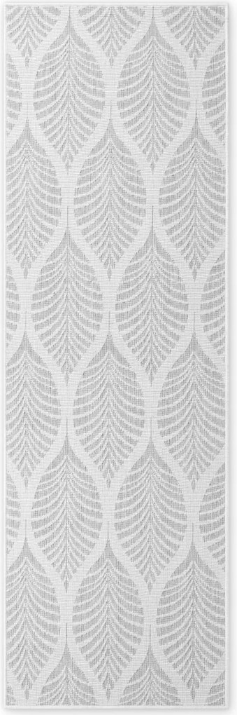 80x250 Běhoun Duet Liora 106246 White/Gray na ven i na doma