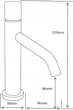 Mexen Rumba One umyvadlová baterie, růžové zlato, 73501-60