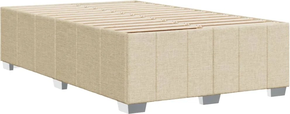 Rám postele bez matrací krémově 120x190 cm textil 3284823