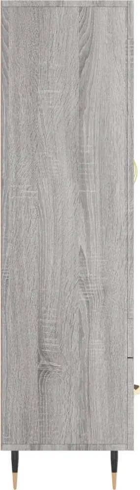 vidaXL Skříň highboard 69,5 x 31 x 115 cm kompozitní dřevo [830306] Barva: kouřový dub