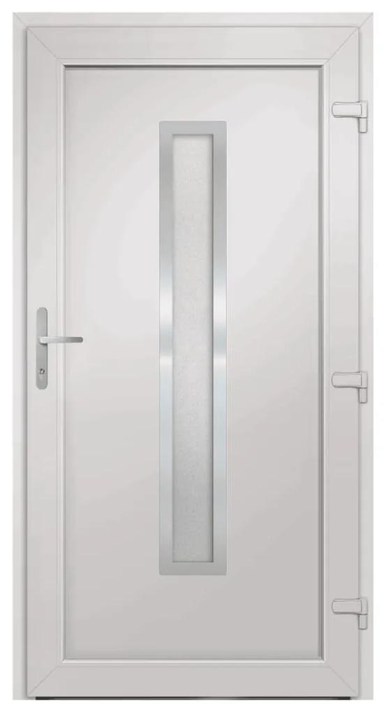Vchodové dveře bílé 98 x 200 cm PVC,  3187893