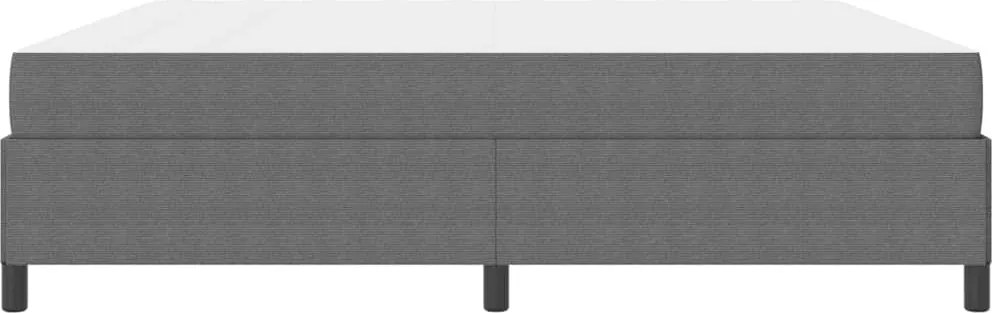 Rám postele s matrací Světle šedá 200 x 200 cm textil 3399140